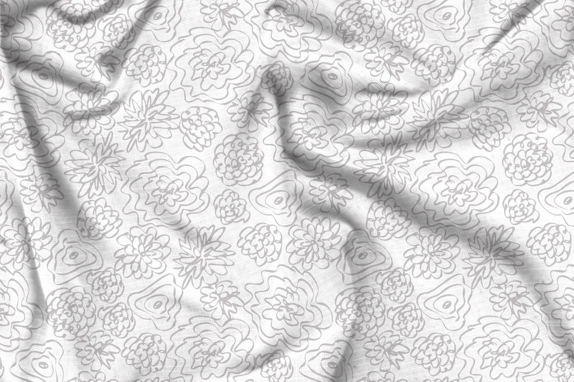 Flower Clouds. Digital Seamless Pattern Design. - Etsy