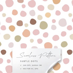 Subtle Dots. Digital Seamless Pattern Design. - Etsy