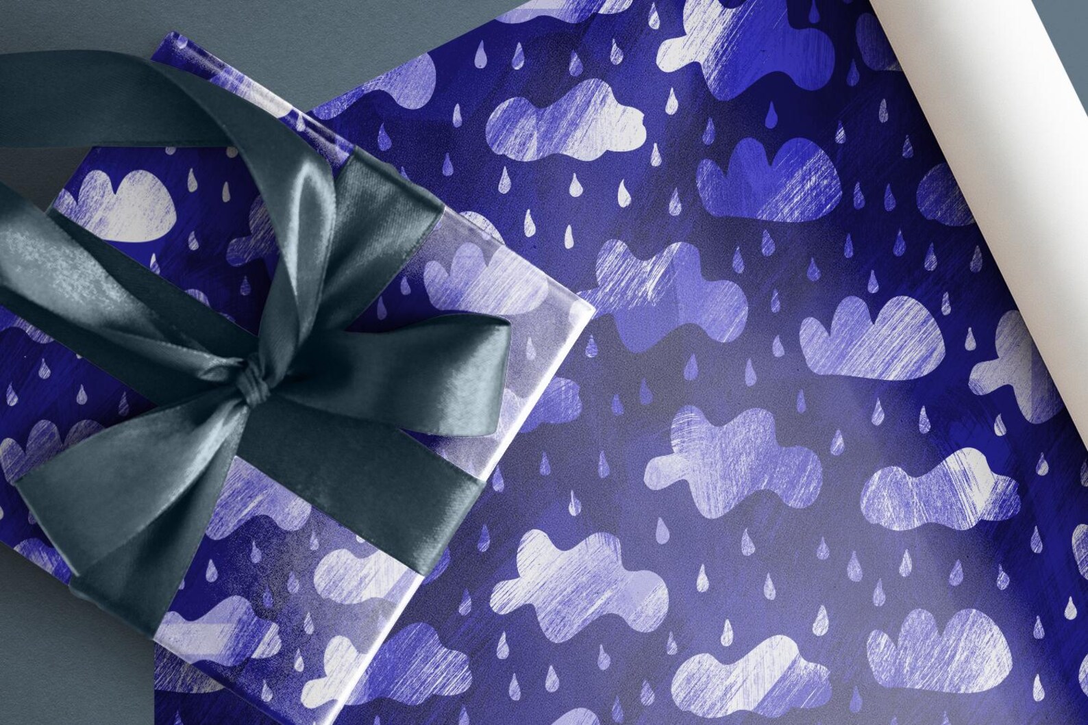 Clouds With Rain. Digital Seamless Pattern Design. - Etsy