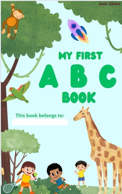 First ABC Book Da Colorare - Etsy