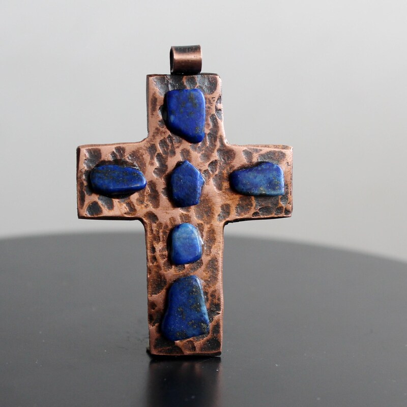 Rustic Cross Pendant - Etsy