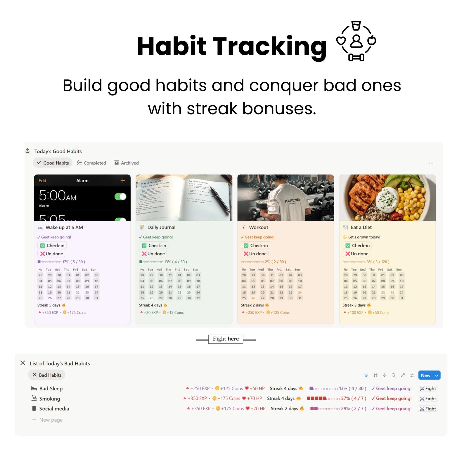 Level up Your Life With Gamified Life OS in Notion - Etsy