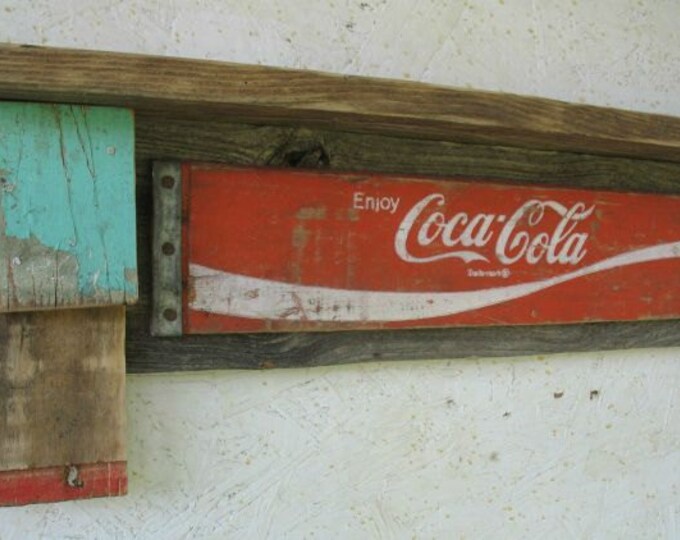 Recycled Wood Shelf Coke Crate Furniture Coca Cola Collection - Etsy