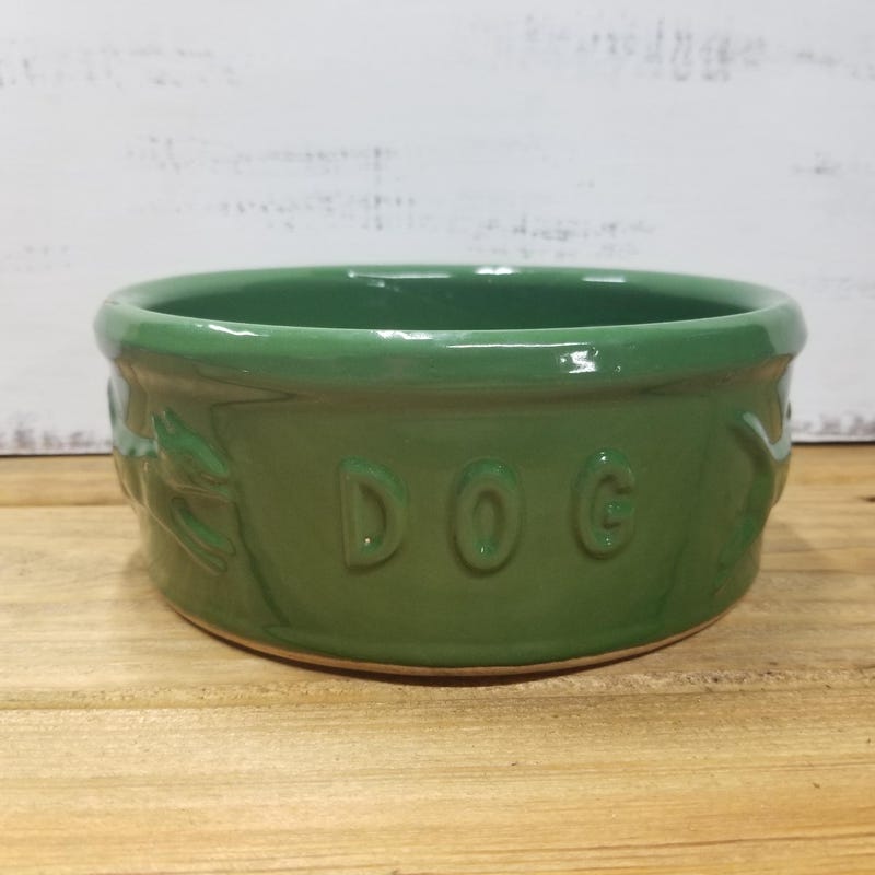 Rustic Dog Bowl - Etsy