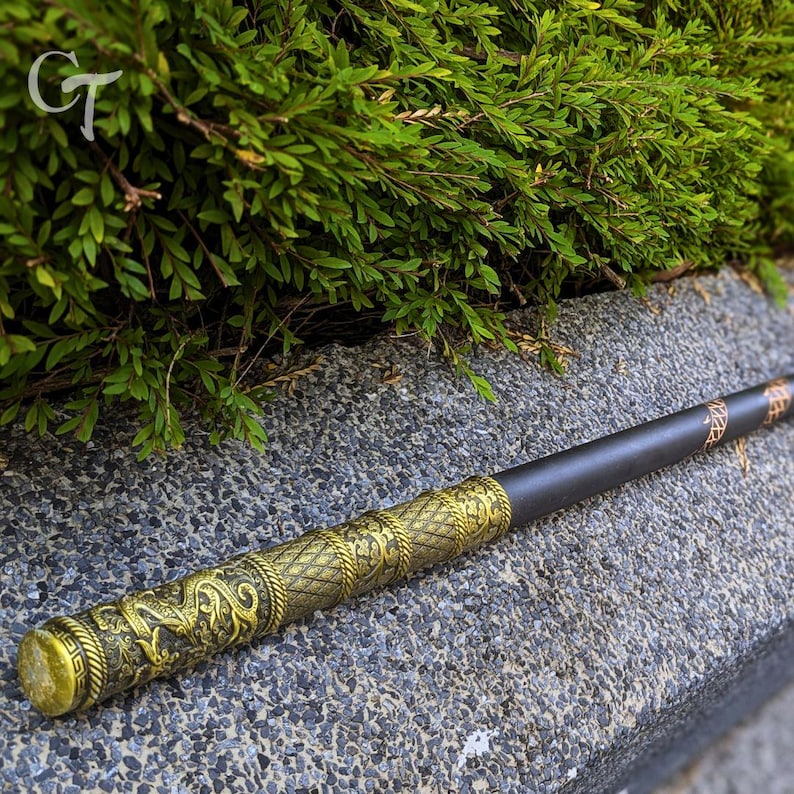 Monkey King Staff, Black Myth Wukong, Cosplay Props, Wooden Staff - Etsy