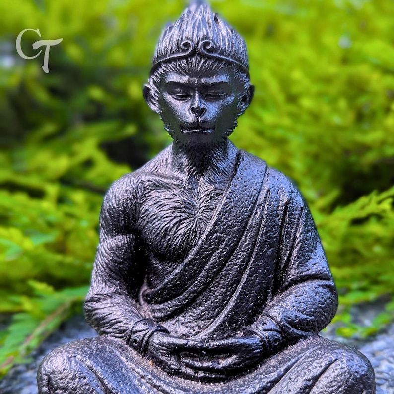 Monkey King Statue | Sun Wukong Figurine | Chinese Mythology Decor ...