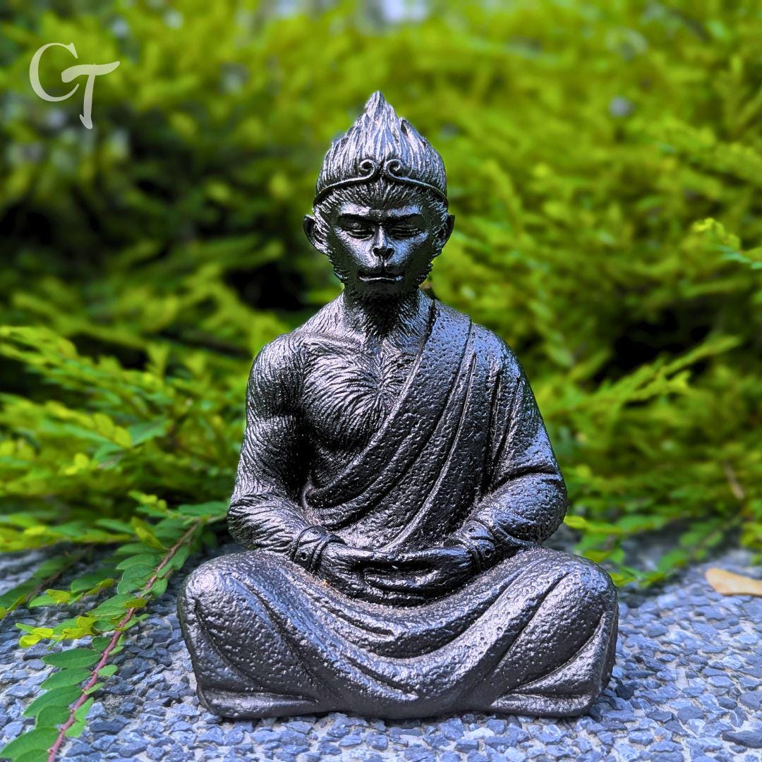 Monkey King Statue | Sun Wukong Figurine | Chinese Mythology Decor ...