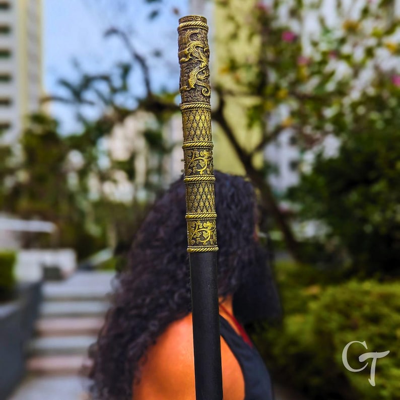 Monkey King Staff, Black Myth Wukong, Cosplay Props, Wooden Staff - Etsy