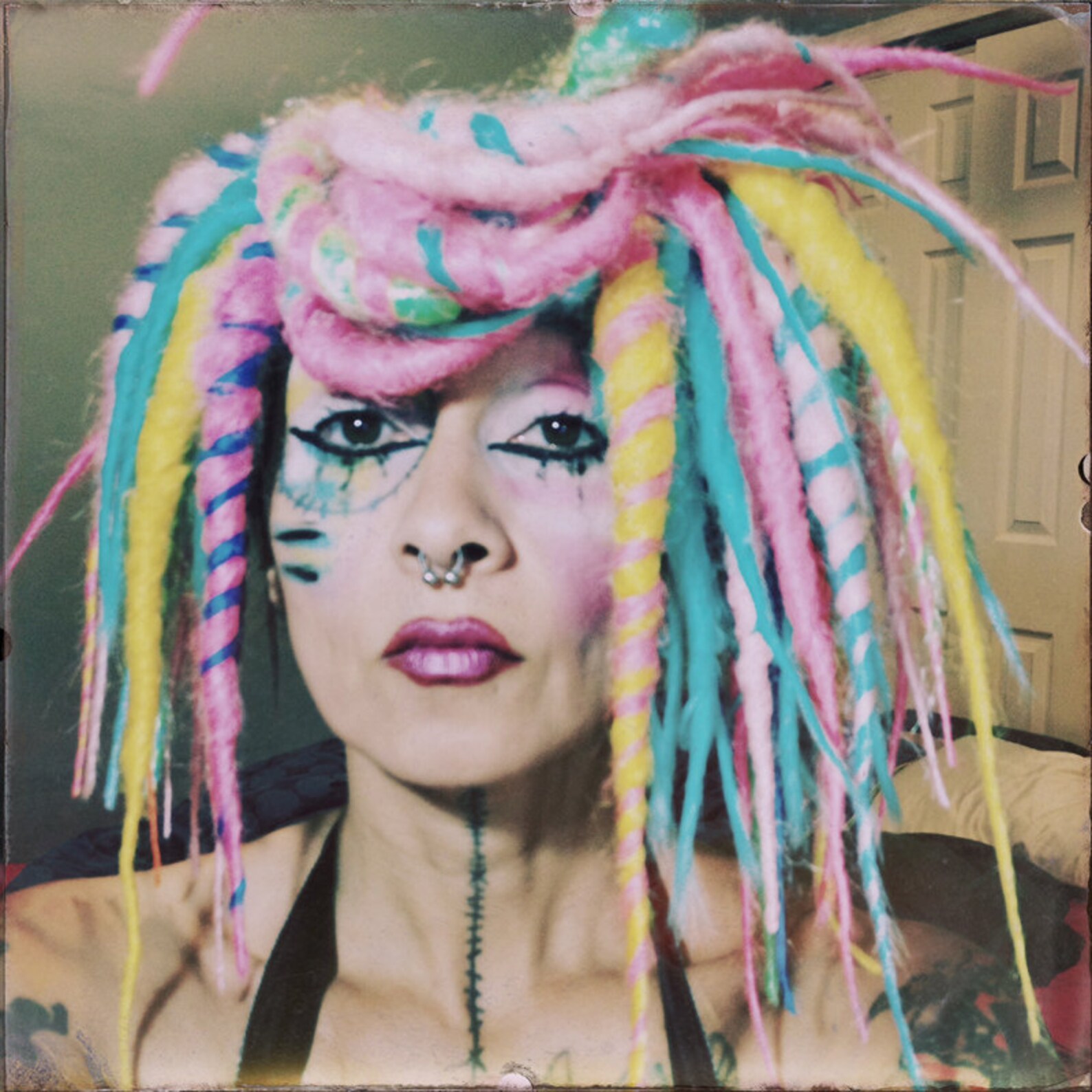 Candy Dreadlock Wig Bright Colorful Dread Locks Big Cosplay | Etsy