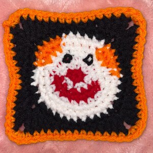Crochet Pattern. Clown Granny Square. Digital Download, Cute Easy ...