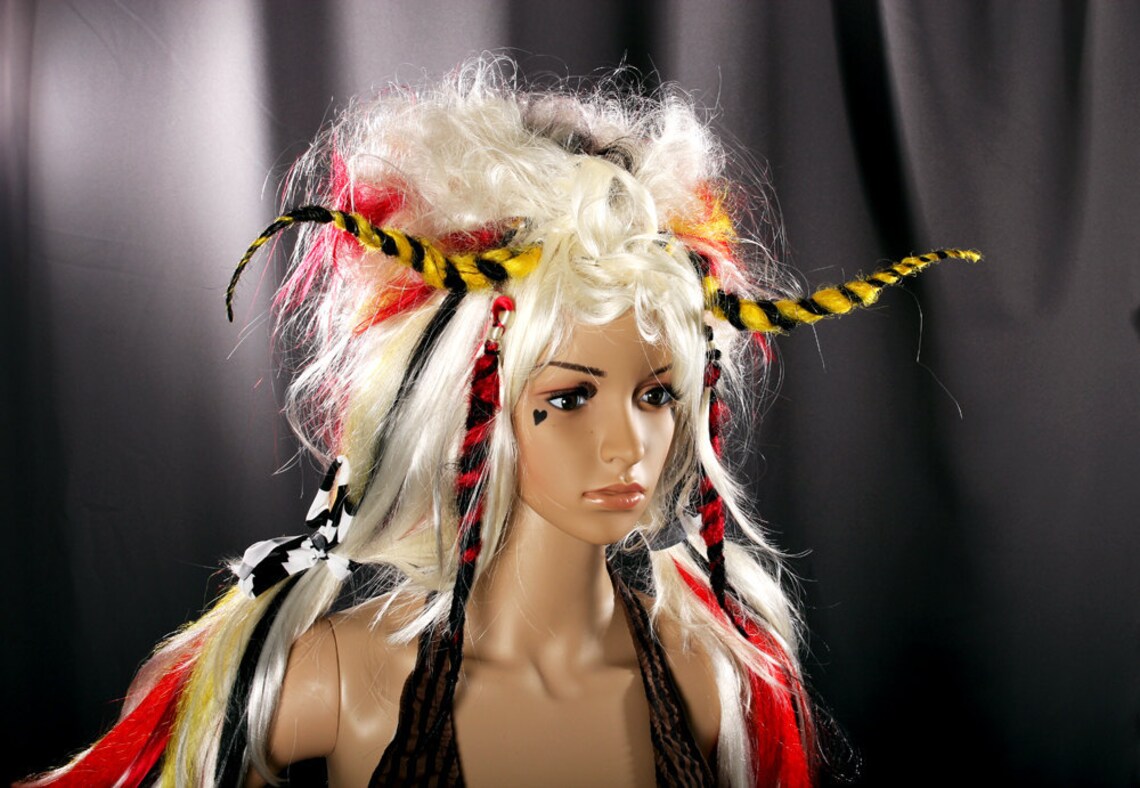 Fantasy Wig Long Sci Fi Hair, Huge Fantasy Bouffant Hairstyle Platinum ...