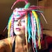 Candy Dreadlock Wig, Bright Colorful Dread Locks Big Cosplay Festival ...