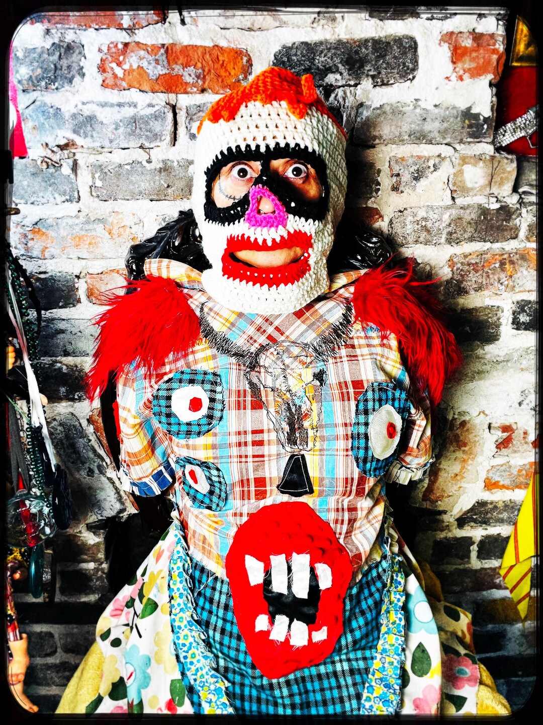 Creepy Cute Crochet Mask, Halloween Mask, Winter Face Cover, Ski Mask ...