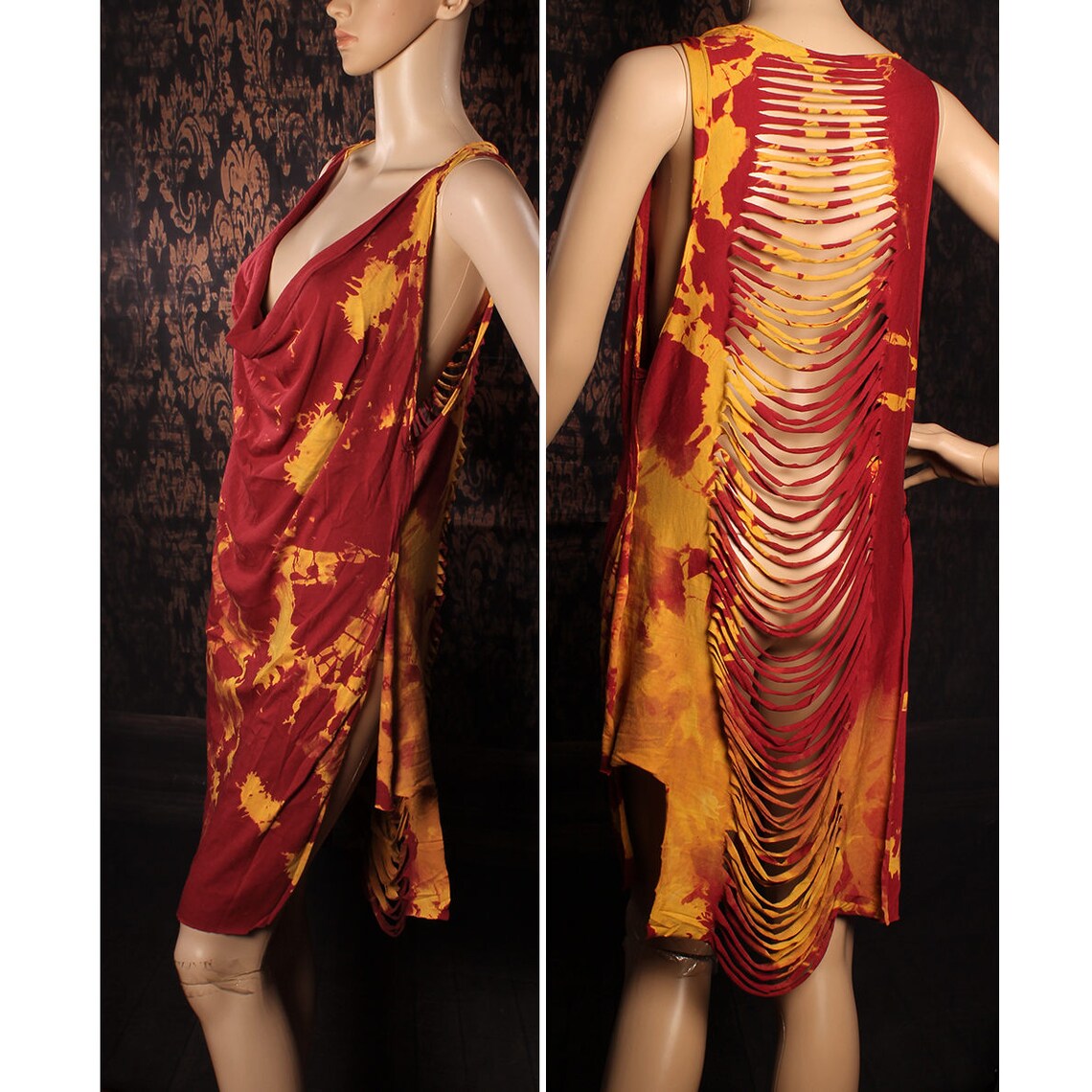 Open Back Halter Dress Top Sexy Festival Shirt Cut up Back - Etsy
