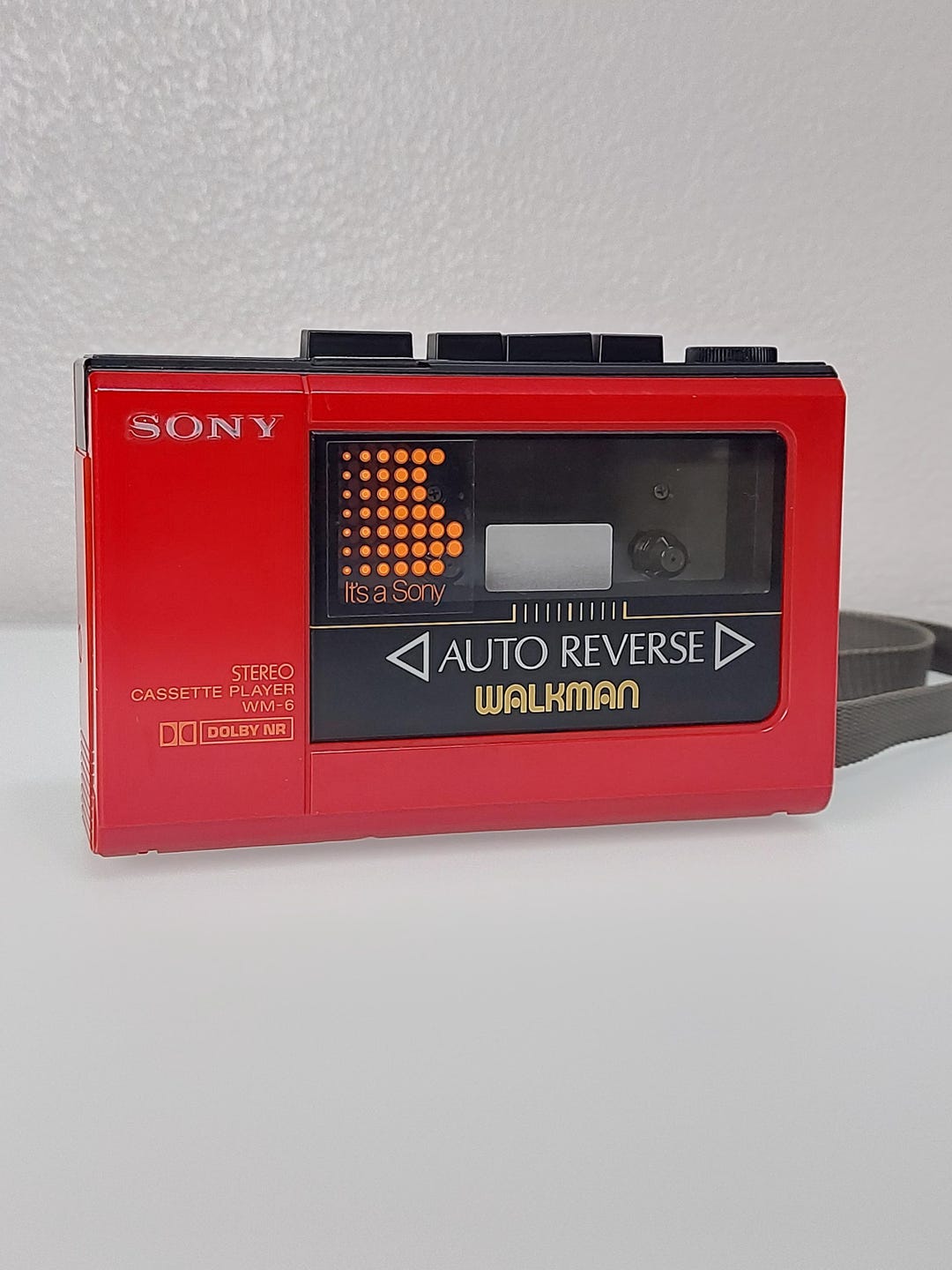 Sony WM-6 Red Walkman Vintage – Fully Working, New Belt, Collector's ...