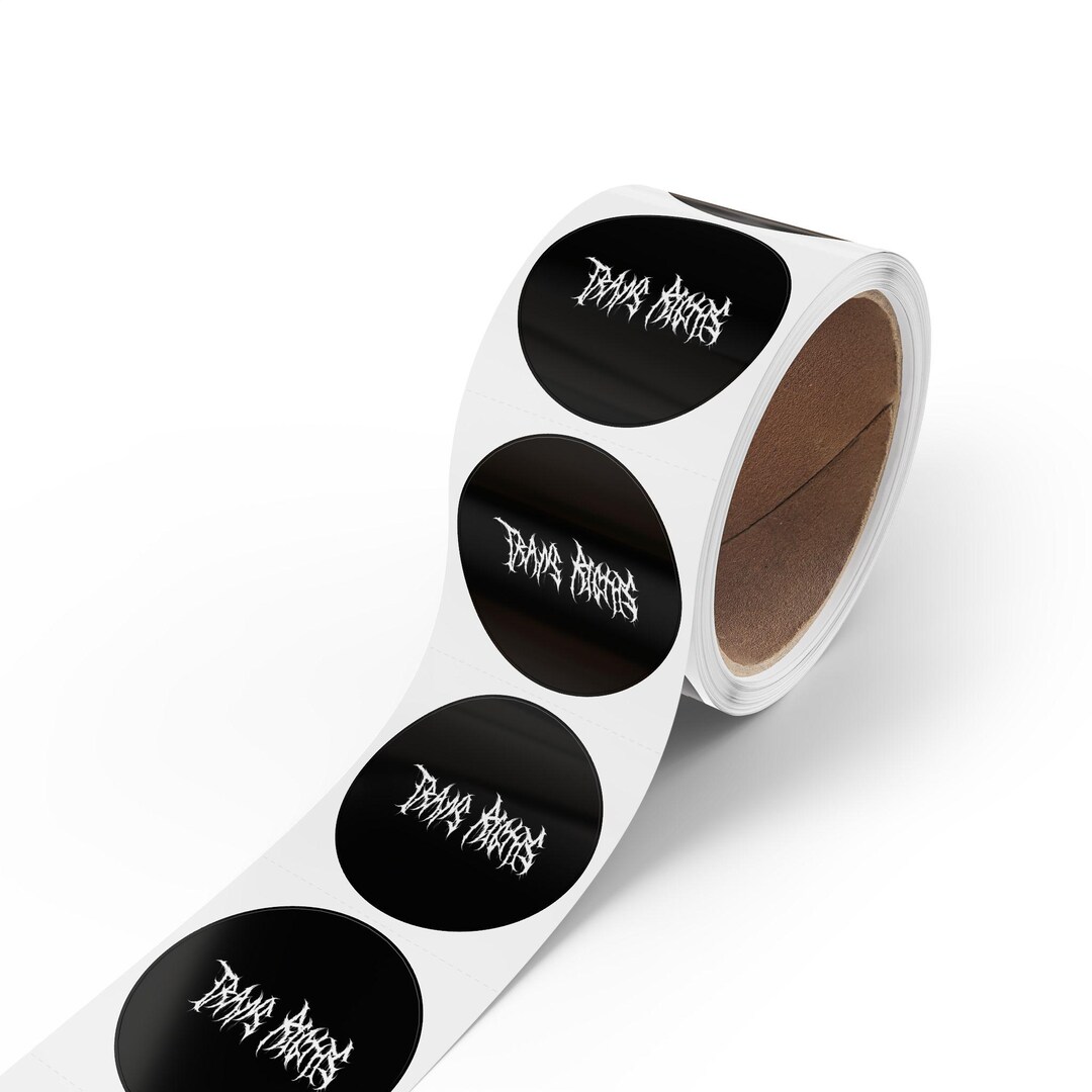 TRANS RIGHTS Round Sticker Label Rolls - Etsy
