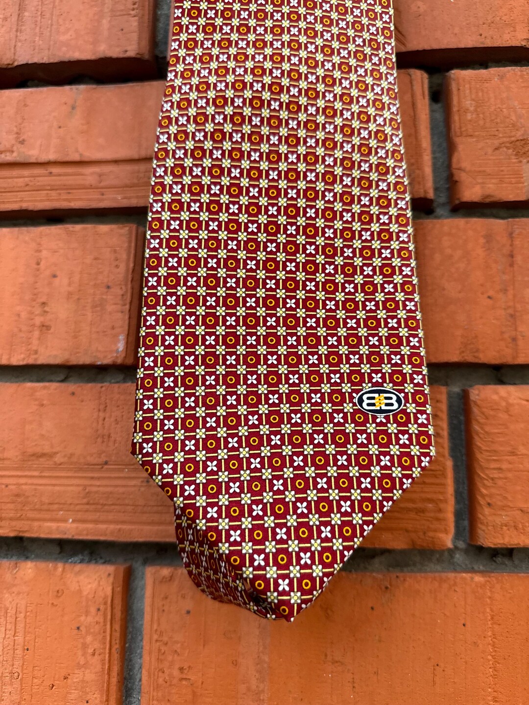 Vintage Balenciaga Paris Tie 90s 2000s Collection Retro Fashion Silk ...