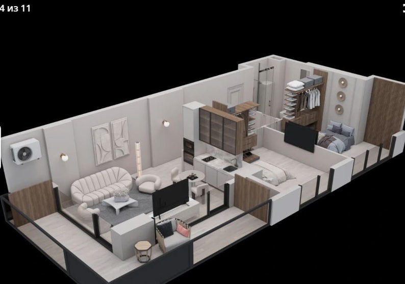 Interior Design, 3D Floor Plan, Quality Realistic 3D Visualization An ...