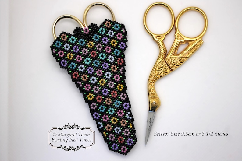 Beaded Scissor and Needlecase Set"grandma's Garden"pattern and Tutorial ...