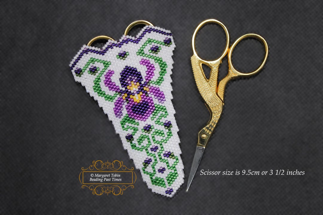 Beaded Scissorcase"iris"pattern and Tutorial.with Choice of a Free ...