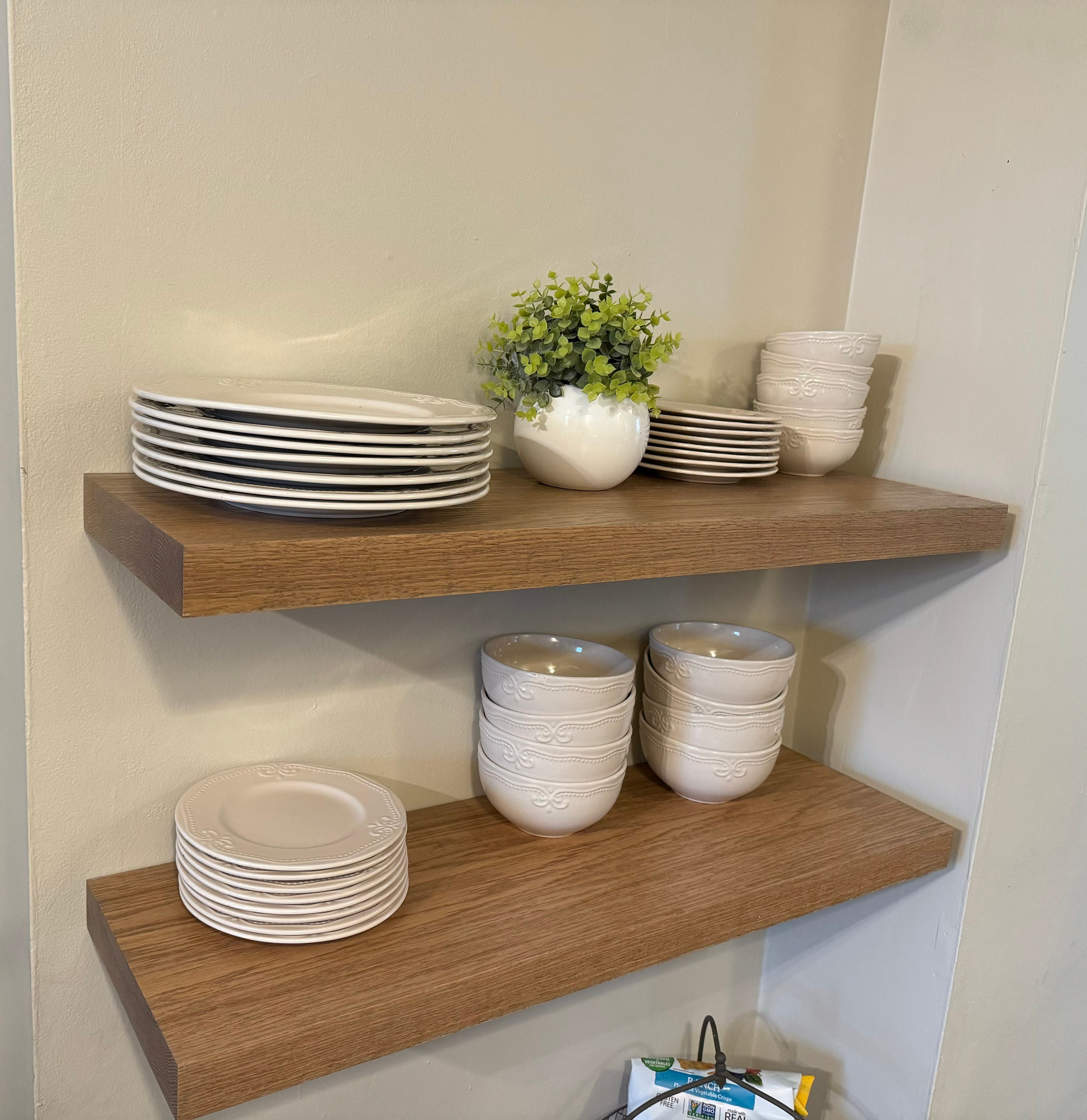 FLOATING SHELVES, Heavy-duty, Modern / Farmhouse With Steel Floating ...