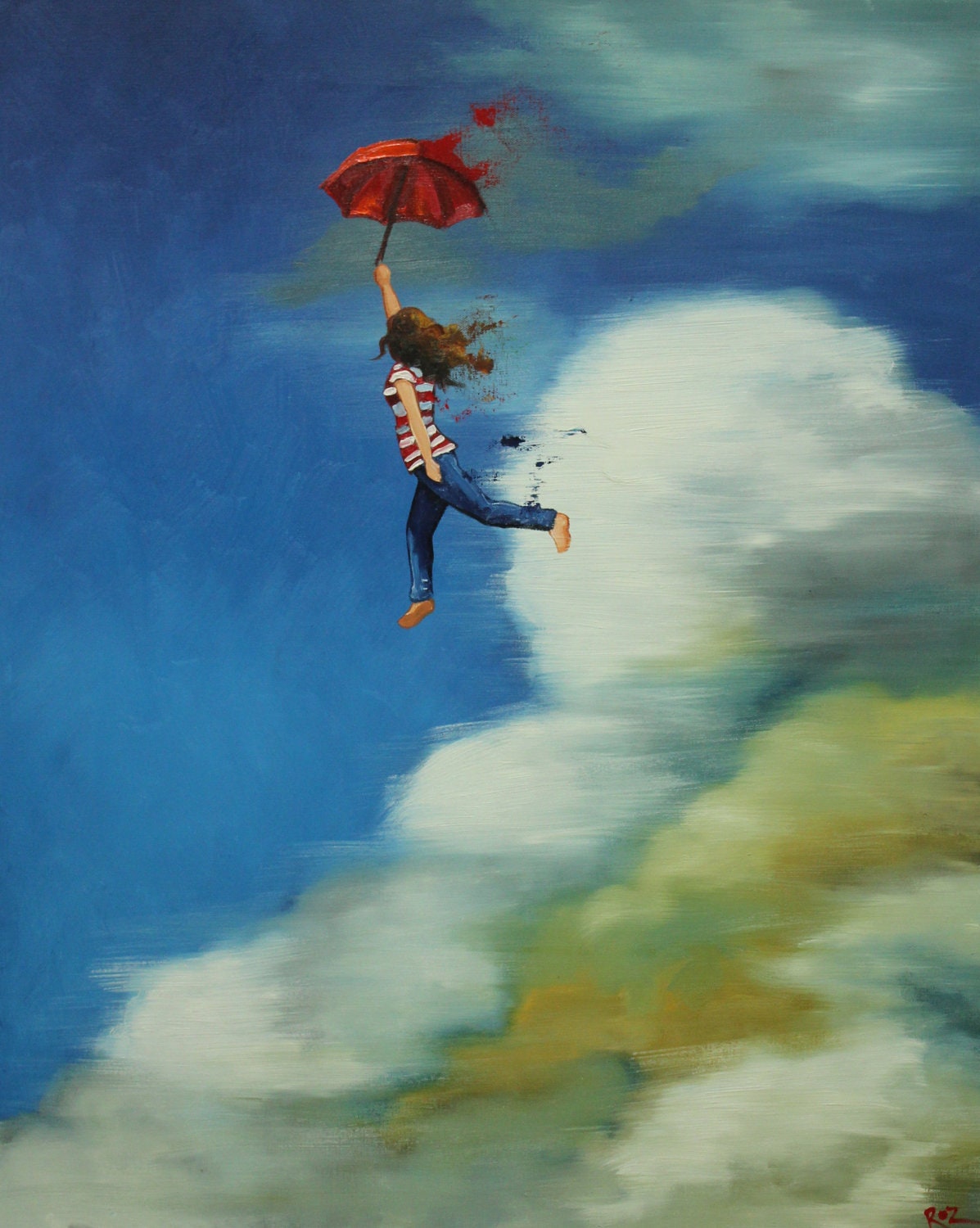 Print Leap 370 16x20 Inch Print From Oil Painting by Roz - Etsy