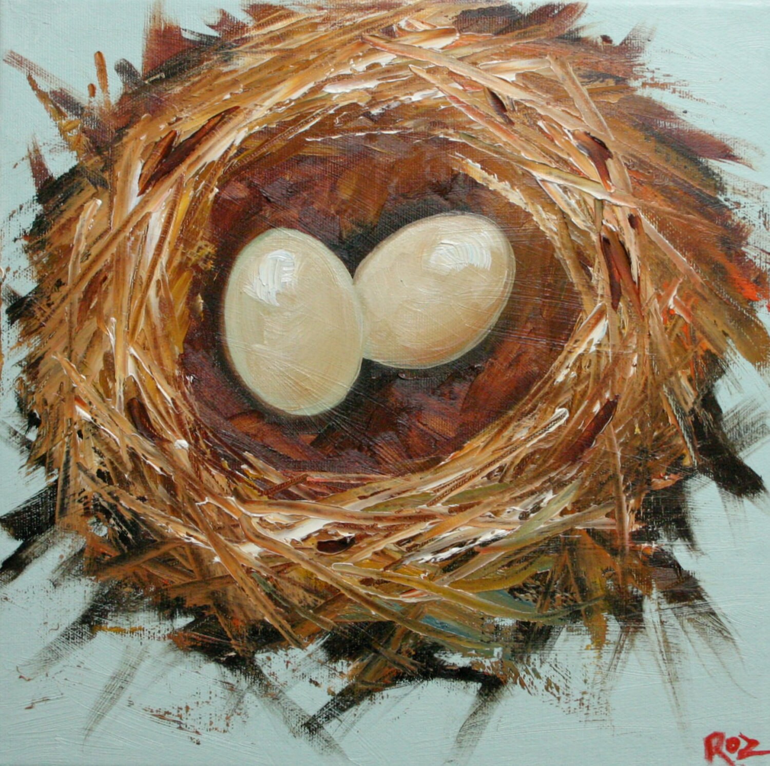 Commission Your Own Nest Custom Portrait Oil Painting by Roz - Etsy