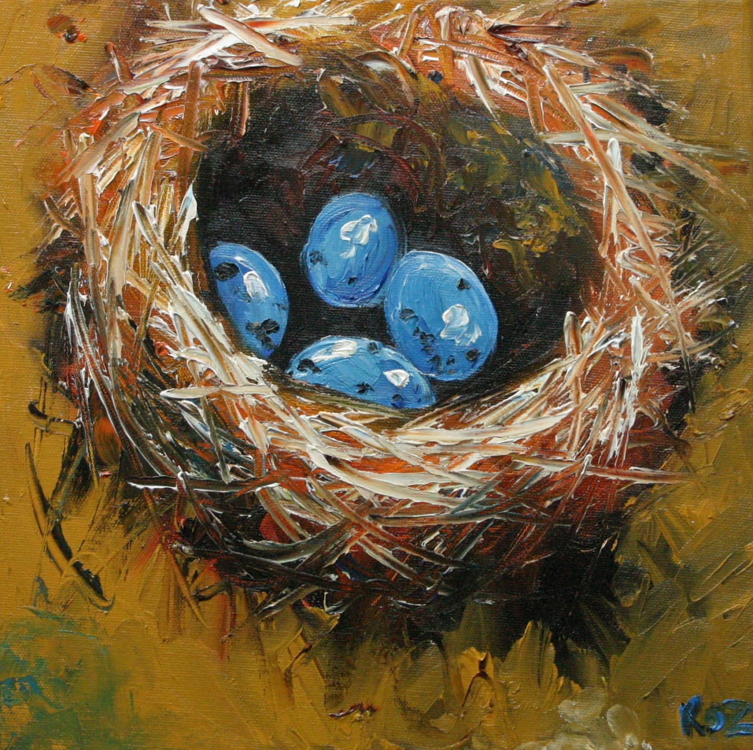 Commission Your Own Nest Custom Portrait Oil Painting by Roz - Etsy
