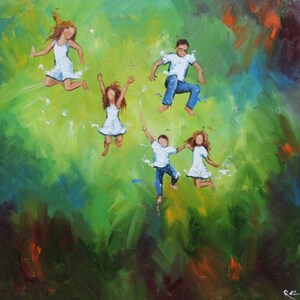 Commission Your Own Leap Custom Oil Portrait Painting by Roz - Etsy