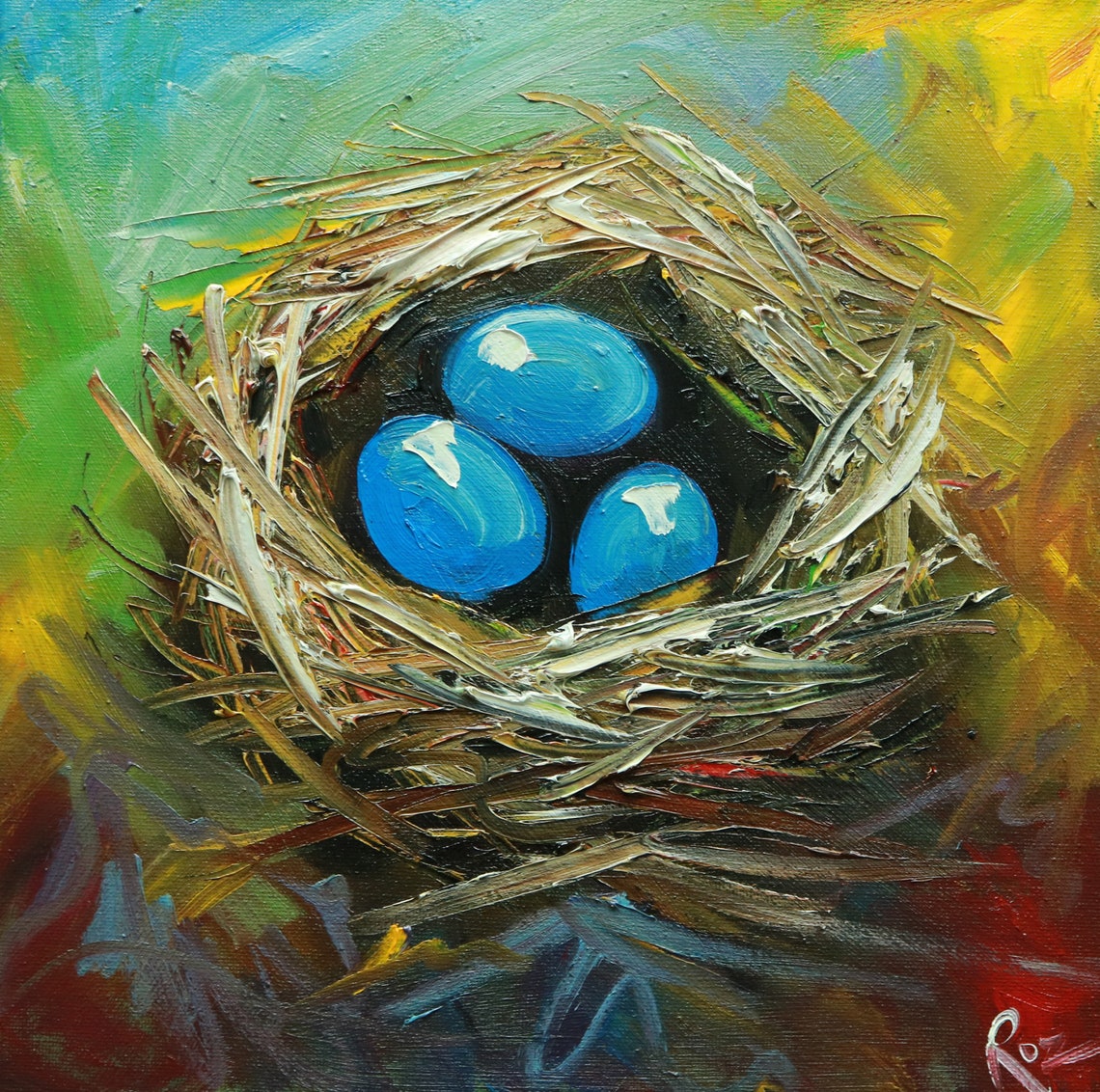 Commission Your Own Nest Custom Portrait Oil Painting by Roz - Etsy