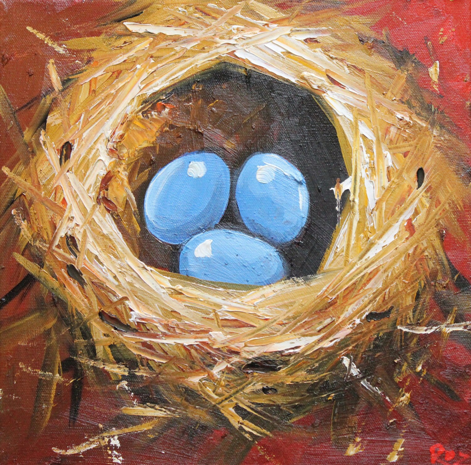 Commission Your Own Nest Custom Portrait Oil Painting by Roz - Etsy