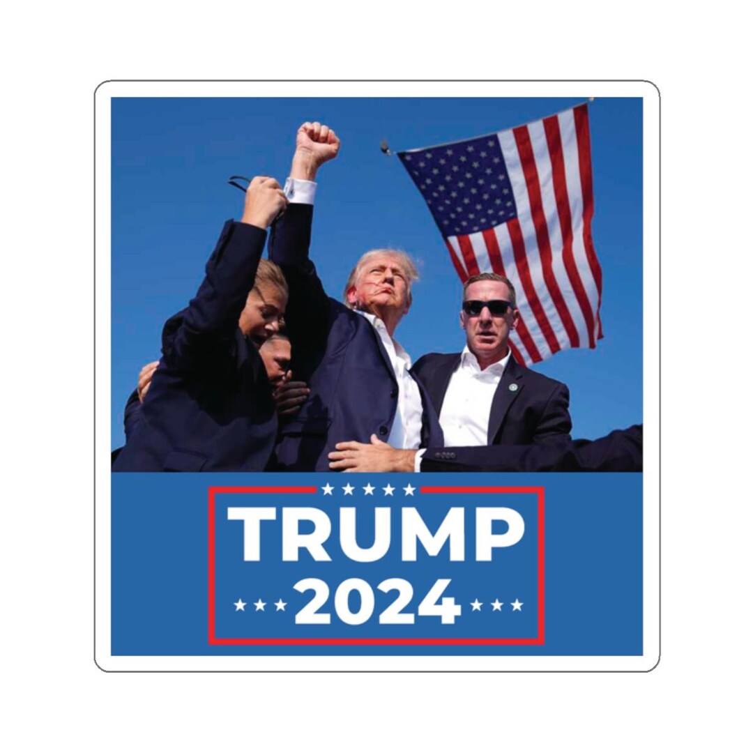 TRUMP 2024, SHOT, WOUNDED Sticker - Etsy