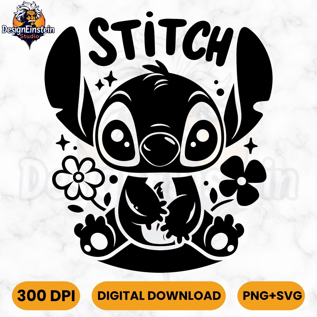 Stitch Cartoon SVG, Cricut Cut File (digital Download) - Etsy