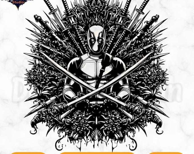 Deadpool Logo SVG, PNG, PDF, Download File for Vinyl Decal, Cut Files ...