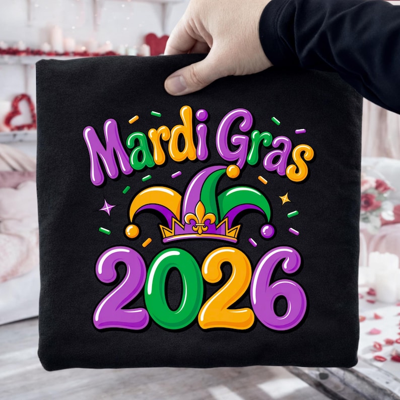 Mardi Gras 2026 Crown Design, Purple Green Gold, New Orleans (digital ...