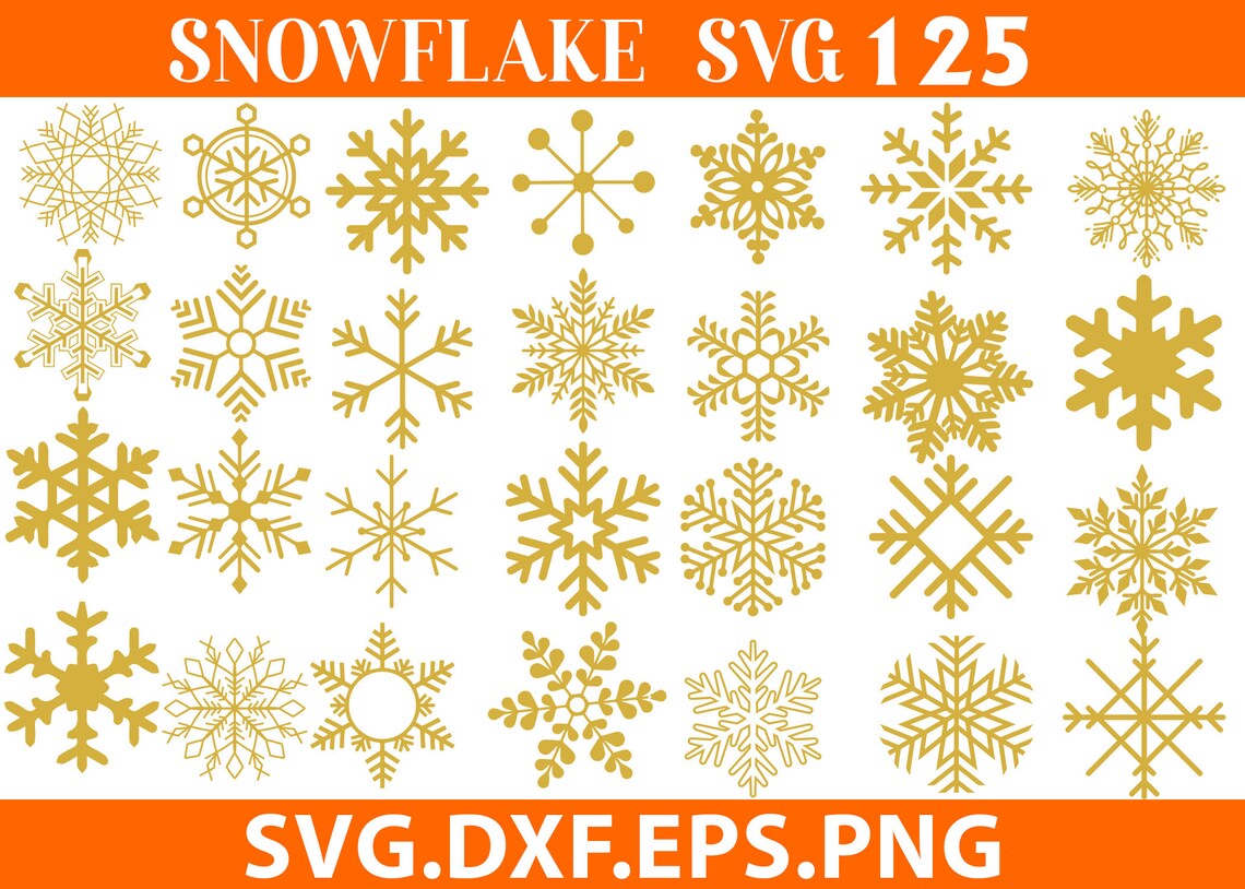Snowflakes Svg Bundle, Snowflake Clipart, Snowflake Cut Files for ...