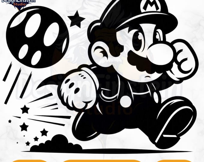 Retro Games Clipart, Super Game Svg, Characters SVG, Cut Files for ...