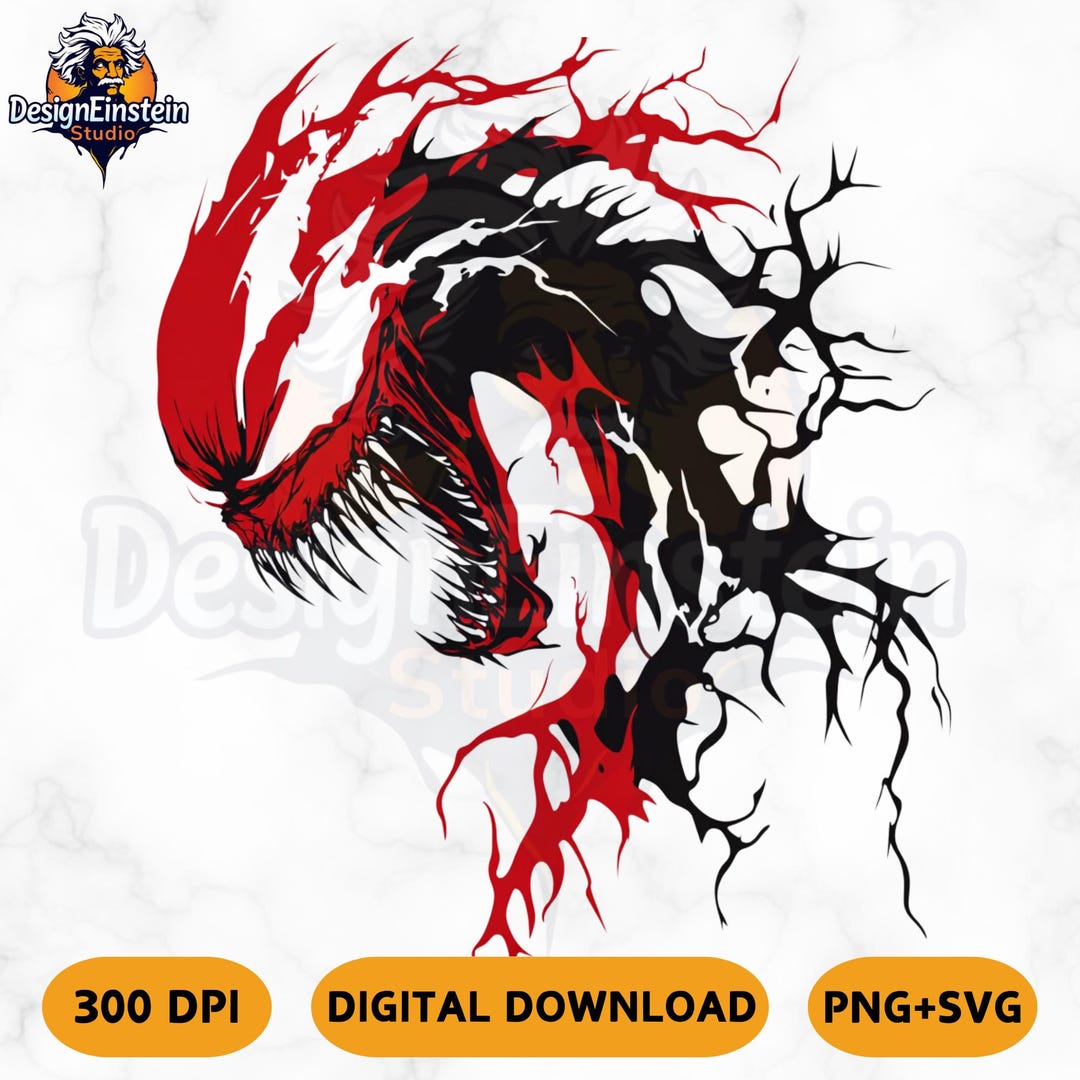 Carnage Superhero SVG: Printable Vector Cut File (digital Download) - Etsy