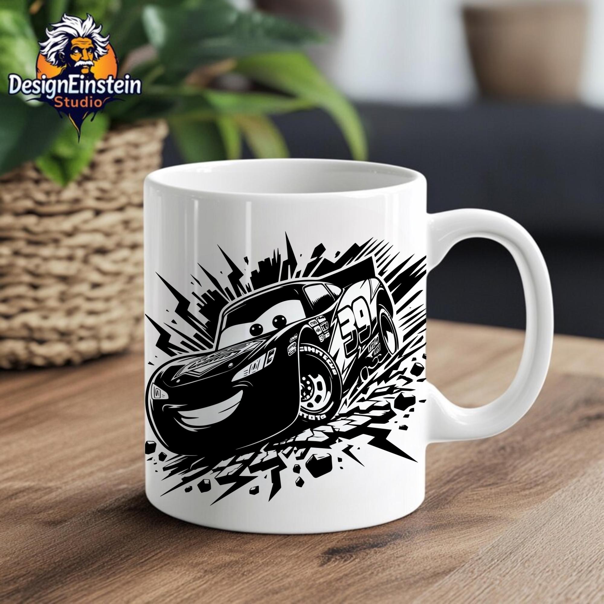 Cartoon Car SVG: Racing Clipart for Cricut, Silhouette (digital ...