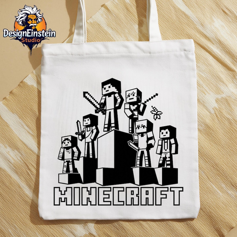 Minecraft Game Character SVG, Gamer Silhouette (digital Download ...