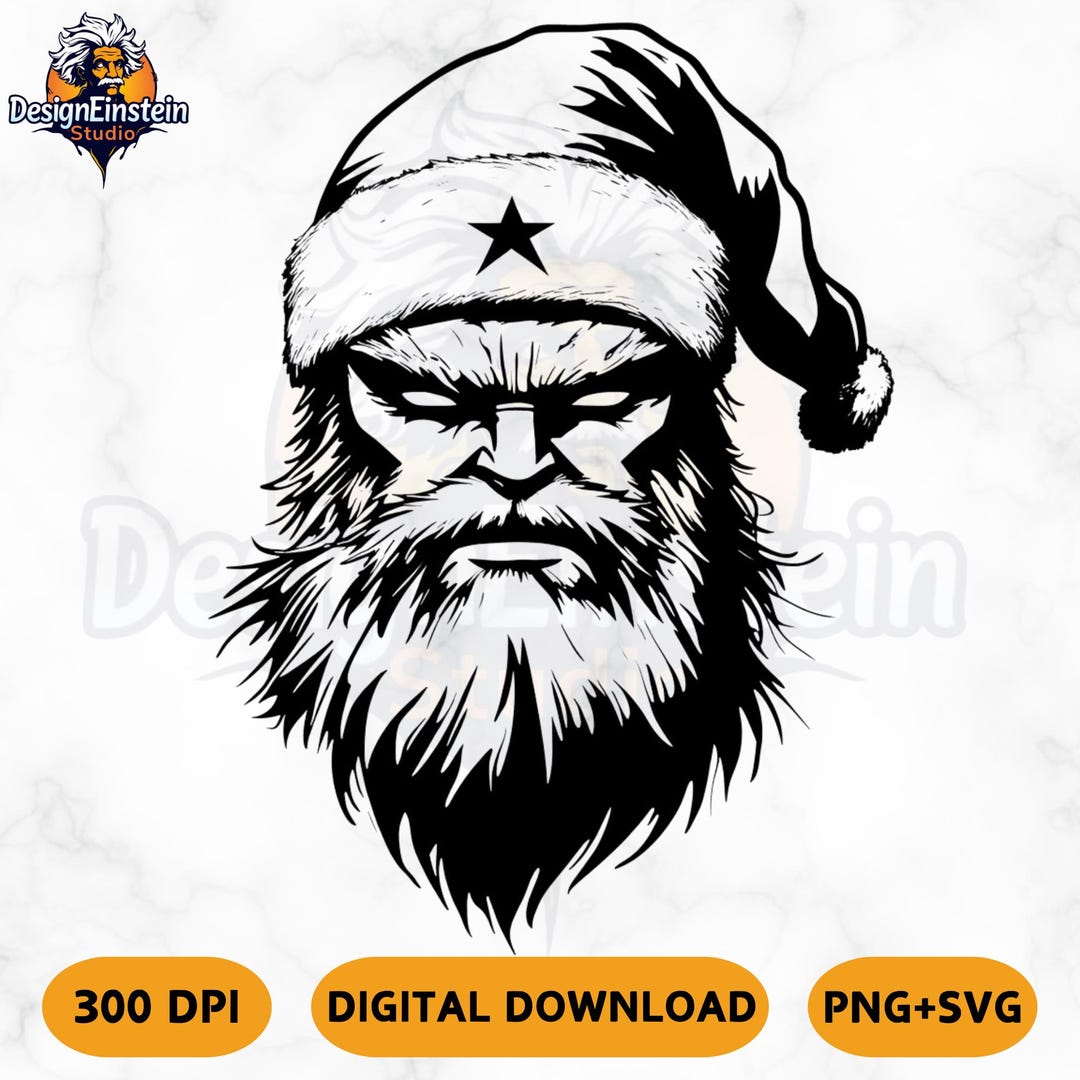 Santa SVG, Santa Face SVG PNG, Santa Claus Svg, Christmas Svg, Holiday ...
