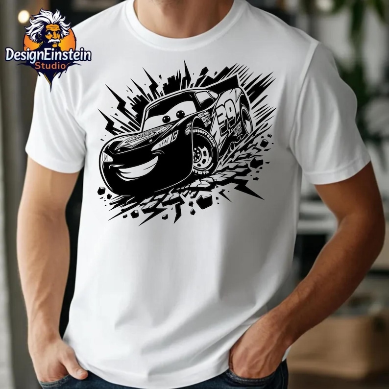 Cartoon Car SVG: Racing Clipart for Cricut, Silhouette (digital ...