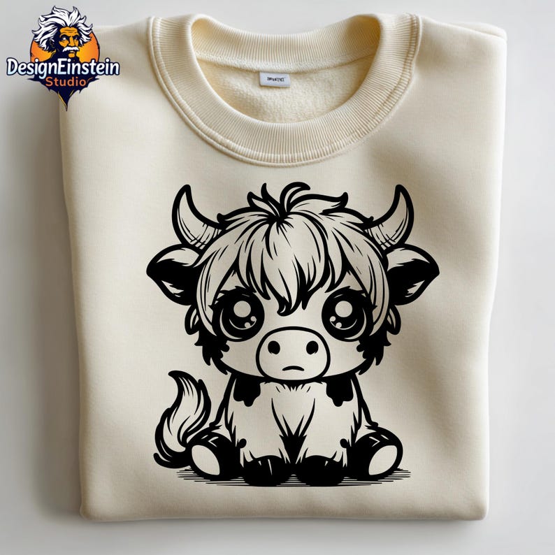 Cute Baby Highland Cow SVG, PNG, Laser Cut Files (digital Download) - Etsy