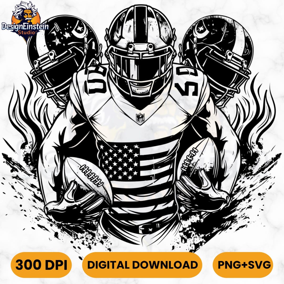 Football Player Svg Football Svg Game Day Svg Football Season Png ...