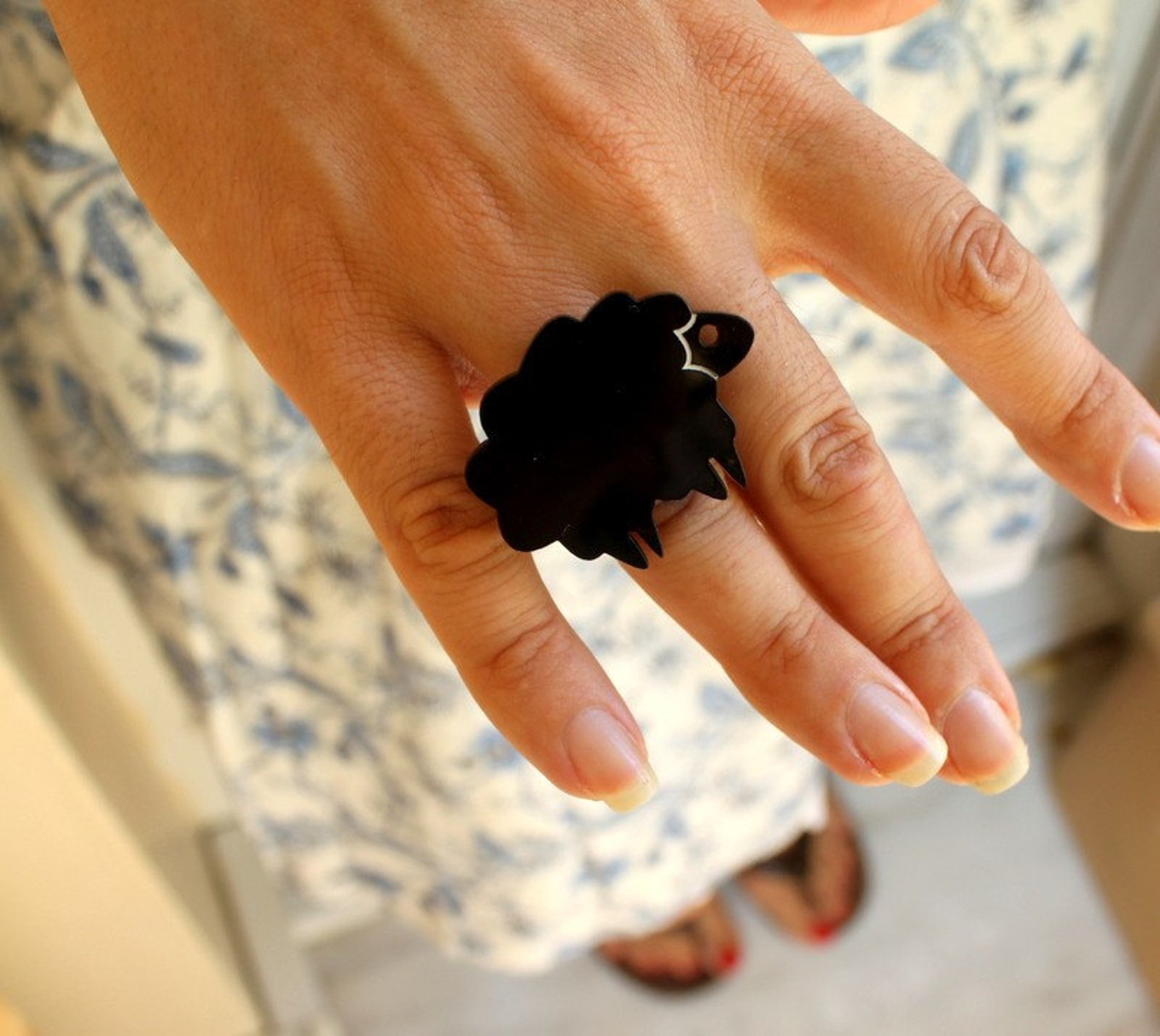 Black Sheep Ring, Plexiglass Jewelry, Laser Cut Acrylic, Gifts Under 25 ...