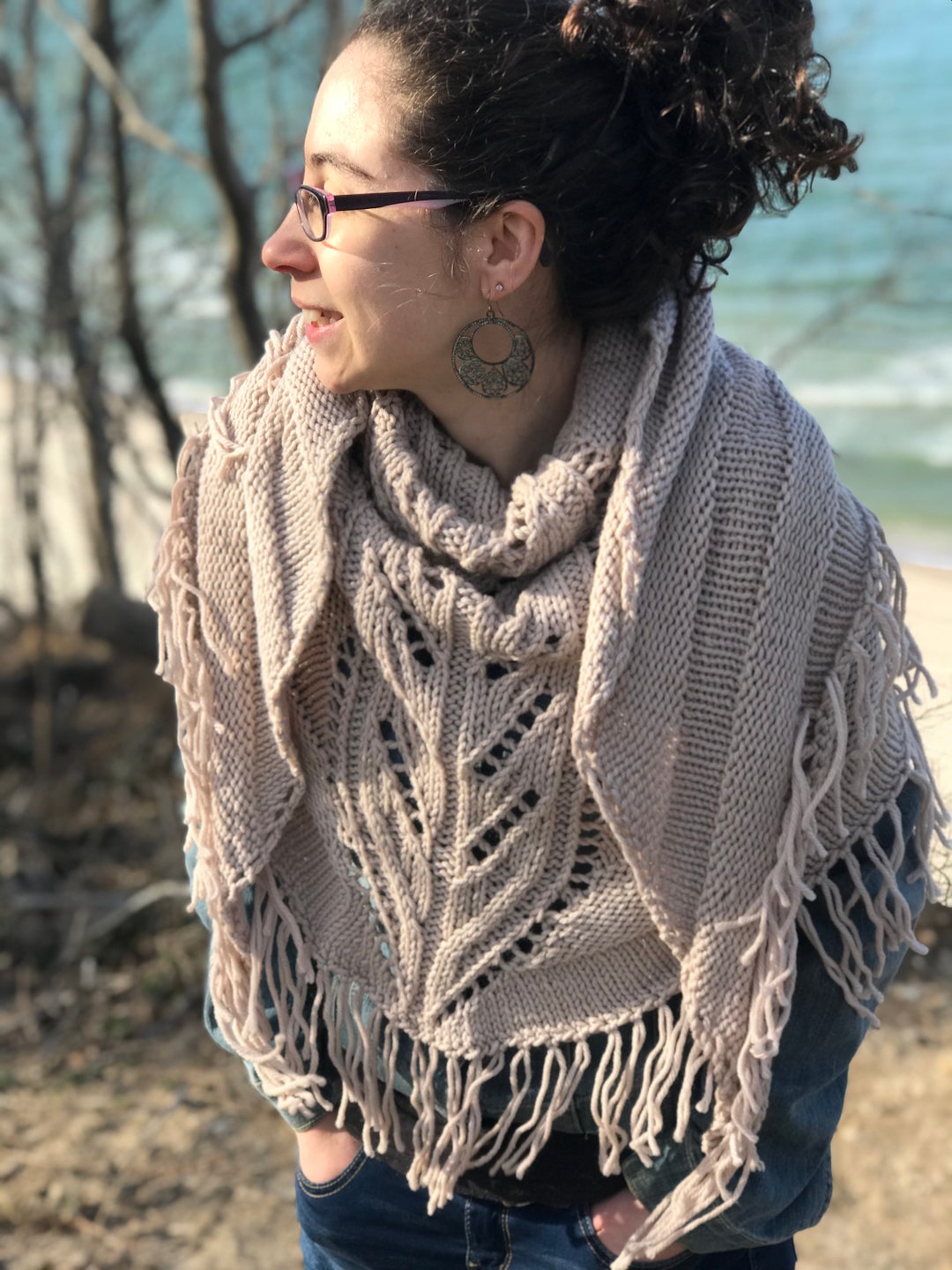 Oyster Bay Shawl Knitting Pattern PDF - Etsy