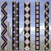 Odd Count 17 Wide Moroccan Tile Peyote Bracelet Pattern With Word Chart ...