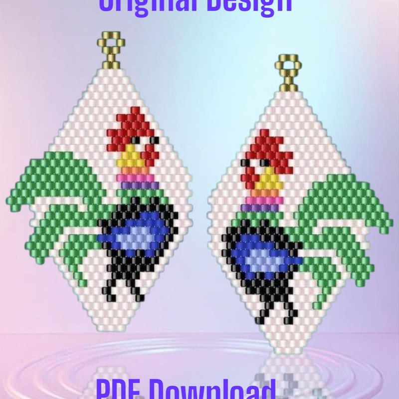 Rooster Bead Pattern - Etsy
