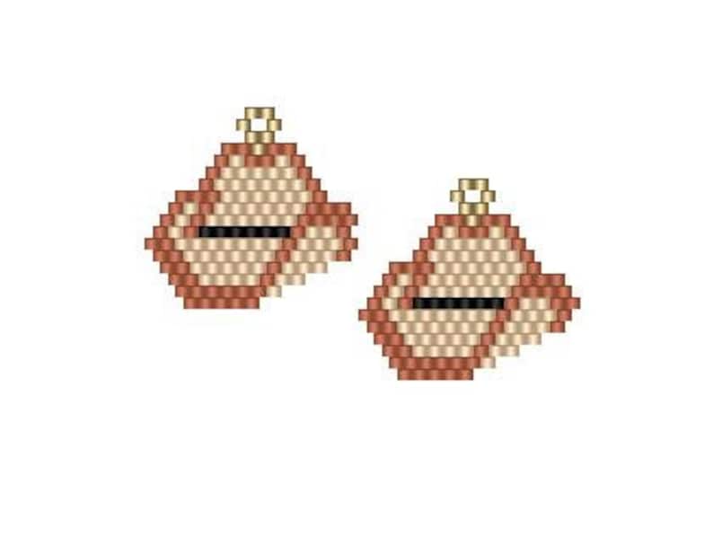 Cowboy Hat Western Brick Stitch Earrings - PDF Instant Download Seed ...