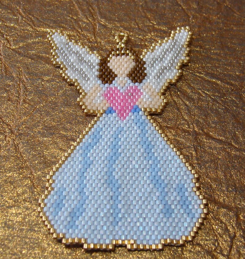 Guardian Angel Beaded Ornament Pattern Chart PDF Instant - Etsy